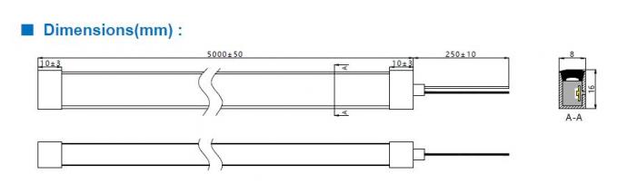 2835 LED Flexible Neon Led Strip Light 5 Meters IP67 24V DC Multipurpose